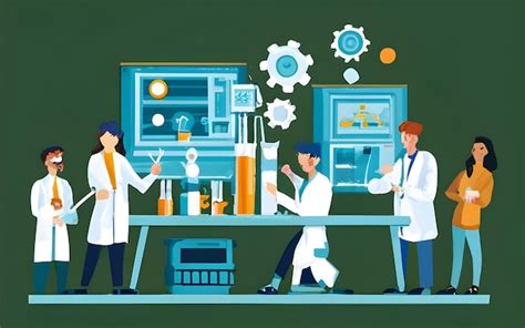 Premium Ai Image Scientists Conducting Lab Experiments