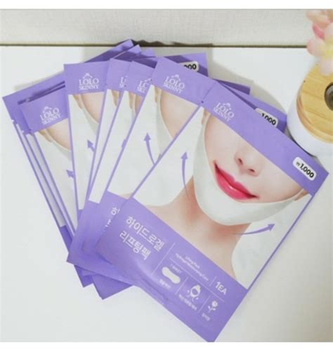 하이드로겔 V라인 브이라인 리프팅 팩 10p 턱 선 라인 마스크 패치 1일1팩 이중턱 티몬