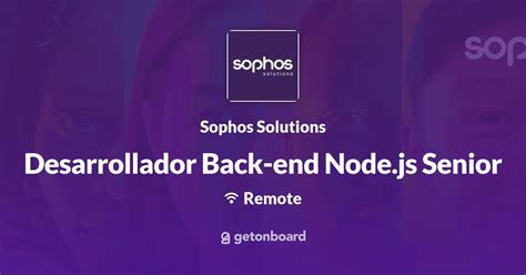 desarrollador back end node js senior at sophos solutions remote