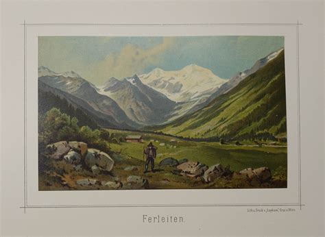 Ferleiten Chromolithographie Aus Gerasch Die österreichische