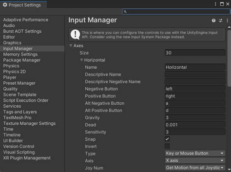 【游戏开发笔记003】input Manager与玩家水平移动inputmanager Csdn博客