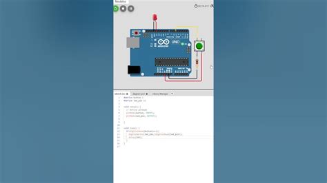 How To Make Toggle Button By Arduino Light Onoff By Button Using Arduino Youtube