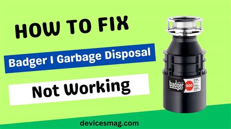 Badger Garbage Disposal Screws At Mitchell Barclay Harvey Blog