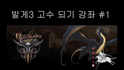 발3 입문자 추천 영상 3개 발더스 게이트 3 마이너 갤러리