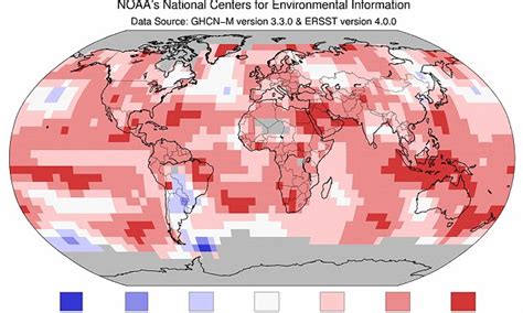 Each Of First Six Months Of Set A Record As The Warmest Month Globally Daily Mail Online