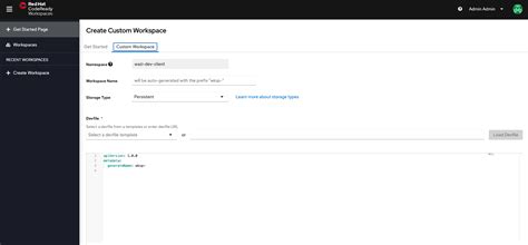 Using Customized Devfile To Create A Workspace