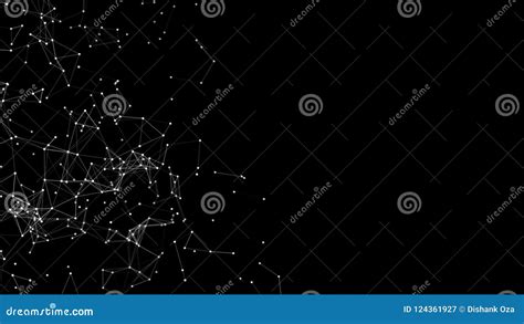 Abstract White Plexus Structure Evolving In Motion Background With Technology Stock Video