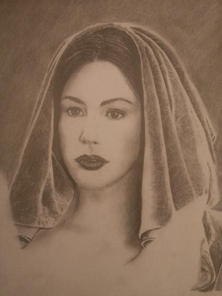 Lady Arwen Original Graphite Portrait By Kathrynamandaart On Deviantart