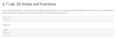 Solved Lab D Arrays And Functions Include Chegg Com