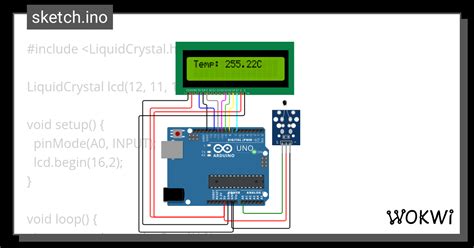 Analog Temp Sensor NTS 01 Wokwi ESP32 STM32 Arduino Simulator