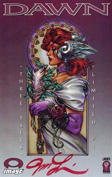 Joseph Linsner Nouveau Dawn Cover In Dave Morriss Specialty Pieces Comic Art Gallery Room