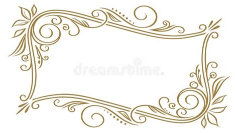 Ornate Decorative Frame Vintage Border Design Element Vector Design Generative Ai Stock Vector