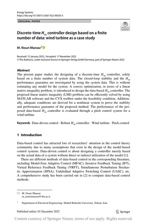 Discrete Time H∞ Controller Design Based On A Finite Number Of Data