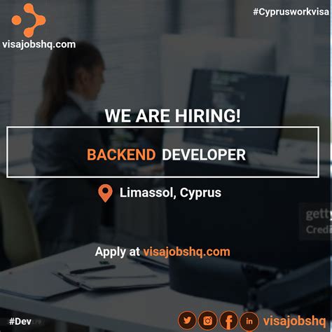 backend developer urgently needed in cyprus employer is offering work