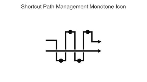 Shortcut Path Management Monotone Icon In Powerpoint Pptx Png And Editable Eps Format Ppt Template