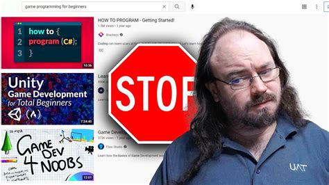 How Game Programming Tutorials Make You Bad At Programming Youtube