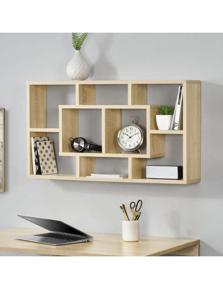 Étagère Murale 8 Surfaces 85x475x16 Cm Ciel And Terre Commerce