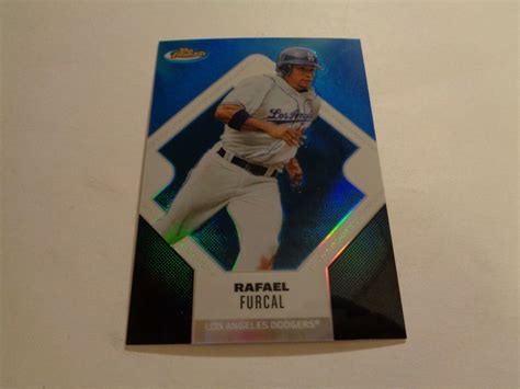 2006 Topps Finest Refractor Blue Rafael Furcal Card 17 Serial 101299