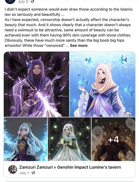 Muslim Dress Coded Genshin Girls Anti Porn Rokbuddygenshin