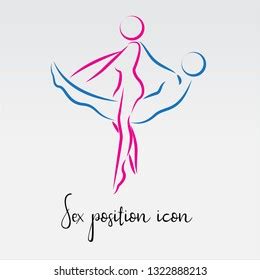 Sex Poses Vector Icon Line Icon Stock Vector Royalty Free Shutterstock