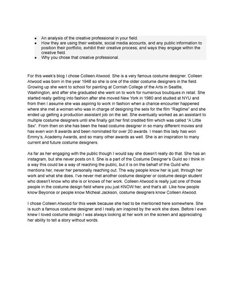 Week 2 This Is An Ongoing Assignment For This Class An Analysis Of