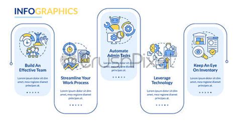 Ways To Increase Business Efficiency Rectangle Infographic Template Stock Vector 4894134