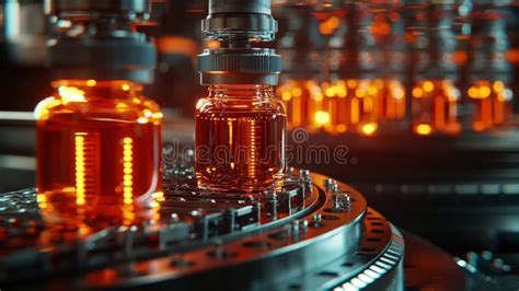 An Image Showing A Pharmaceutical Filling Machine Dispensing Liquid