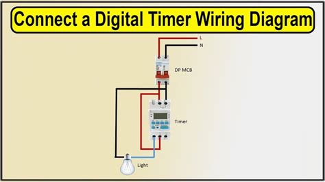 how to connect a digital timer wiring diagram