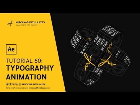 Creative Typography Animation After Effects Tutorial YouTube