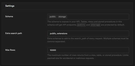 max rows in api settings doesn t working · issue 4544 · supabase