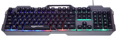 Amazon In Buy Amazon Basics USB Gaming Keyboard With Multicolour LED Effect Multimedia