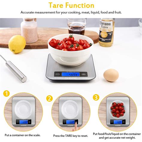 Кухненска везна Lcd дисплей 10 Kg Max мерни единици G Ml Oz Floz неръждаема стомана