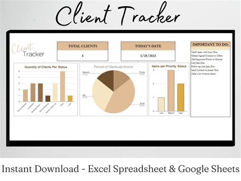 Client Tracker Small Business Template Client Tracking Sheet Client Tracker Excel Client