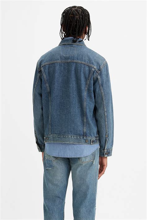 Levis Дънково яке със свободна кройка Син L Emagbg