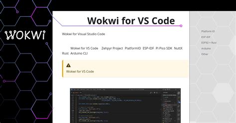 开始使用 Wokwi For Vs Code Wokwi Docs