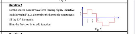 Solved Question 2for The Source Current Waveform Feeding