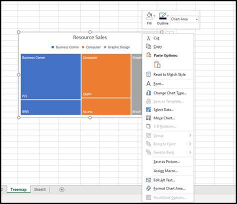 how to make a treemap chart in excel business computer skills