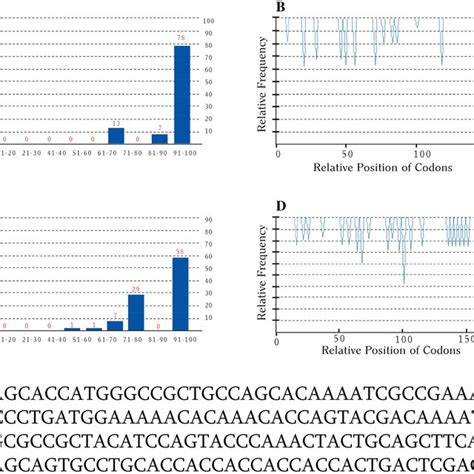 The Codon Adaptation Index Value And The Codon Frequency Distribution