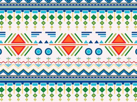에스닉 패턴의 일러스트 무료 벡터