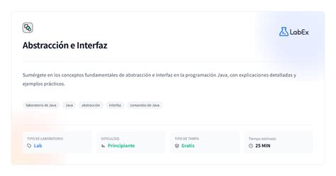 dominando la abstracción e interfaz en java labex