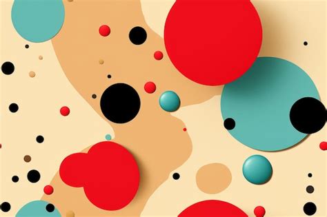 Premium Ai Image An Abstract Background With Many Different Colored Circles