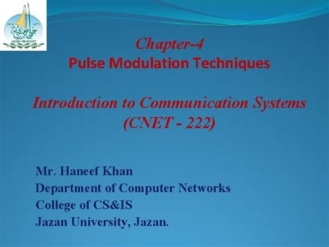 Chapter4 Pulse Modulation Techniques Introduction To Communication Systems