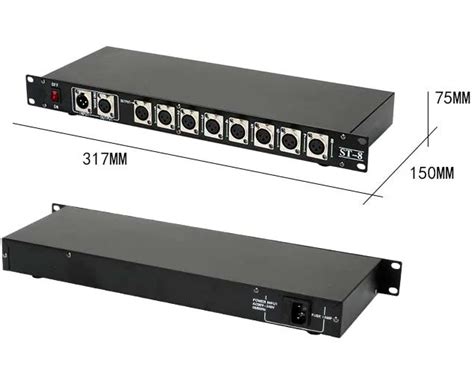 8 Way DMX Splitter Isolator For Stage Lighting Xinlian
