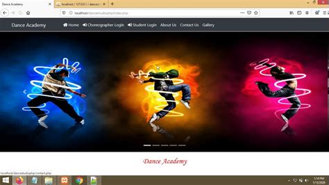Dance Academy Choreographer Booking Project Php Mysqli Bootstrap Youtube