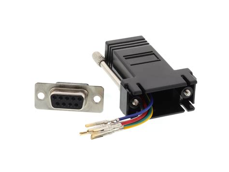 Modular Adapter Kit DB Female To RJ RJ Black At Cables N More