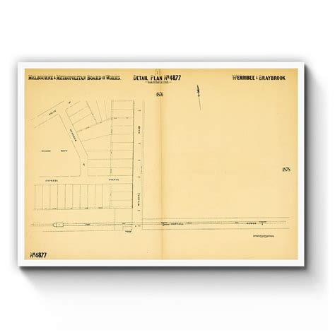 Braybrook Victoria Australia Vintage Map 22 1942 Vintage Maps