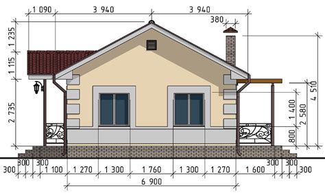 Дом 6 на 6 одноэтажный проект из газобетона Фотоподборки 1