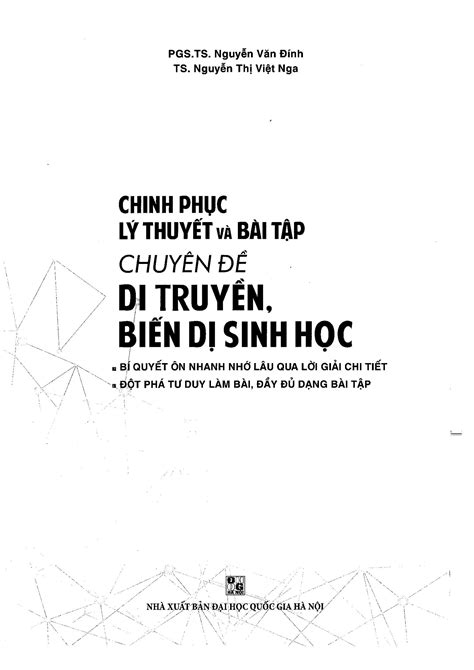 SOLUTION Chinh Ph C L Thuy T V B I T P Chuy N Di Truy N Bi N D Sinh H C Studypool