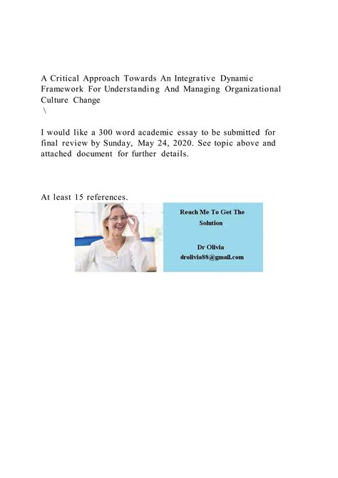 A Critical Approach Towards An Integrative Dynamic Framework For Docx