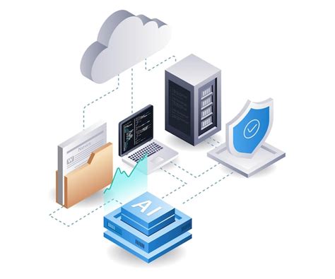 Premium Vector Cloud Server Analyst Web Developer Flat Isometric 3d